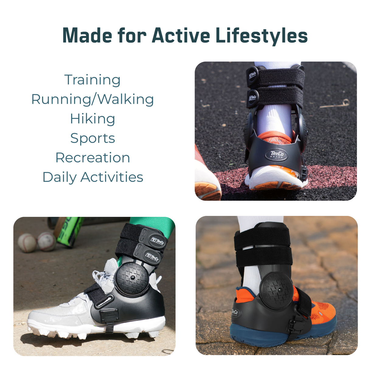 Sports Over-the-Shoe Ankle Brace, 2.4x More Stability: TayCo AthleticX ...